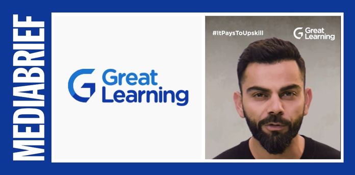 Great Learning launches #ItPaysToUpskill campaign with Virat Kohli - MediaBrief