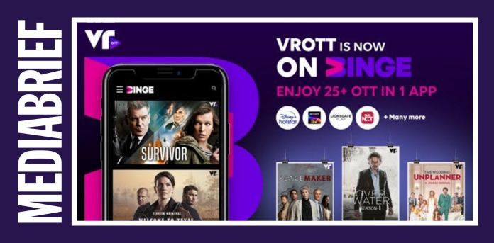 Tata Play Binge partners VROTT; adds 2000+ hours of global content ...